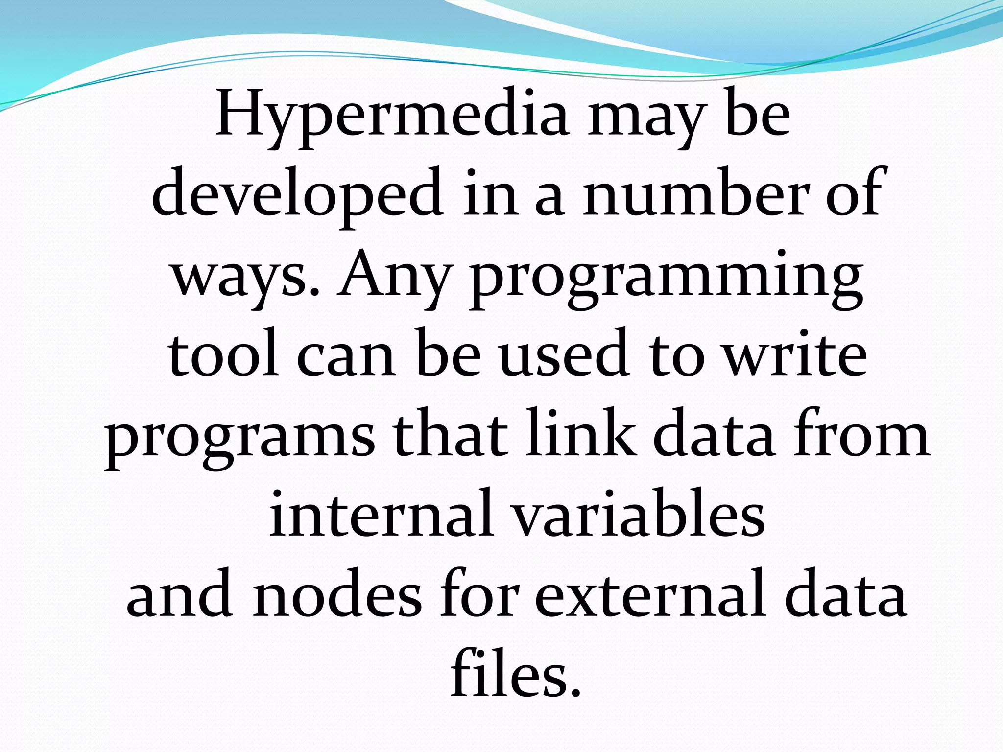 Understanding hypermedia | PPTX