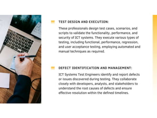 Understanding ICT Systems Test Engineer 263213 in Australia | PPTX
