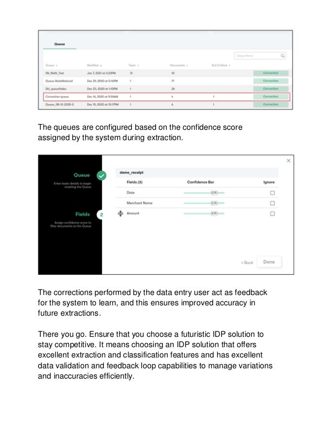 Understanding IDP: Data Validation and Feedback Loop | PDF | Computing | Technology & Computing