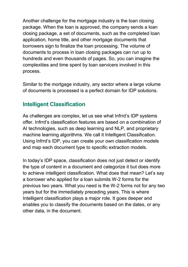 Understanding IDP: Document Classification | PDF