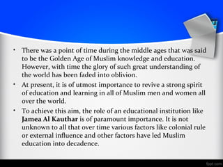 Understanding and Importance of Islamic Education | PPT