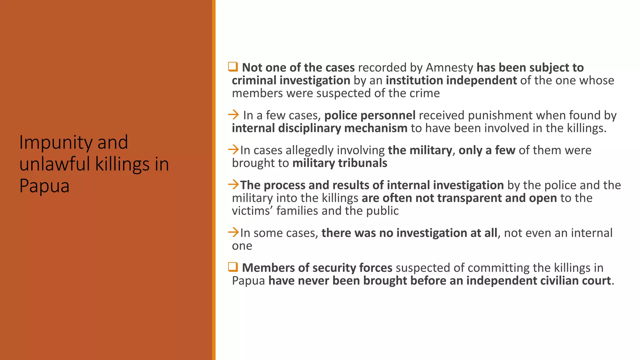 Understanding impunity in indonesia | PPTX