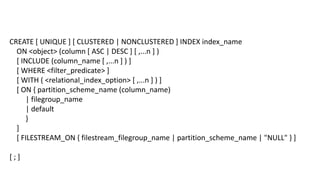 Understanding indexes in sql server | PPTX