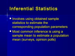 Understanding inferential statistics | PPT