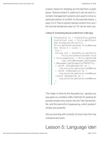 Understanding information content with apache tika | PDF