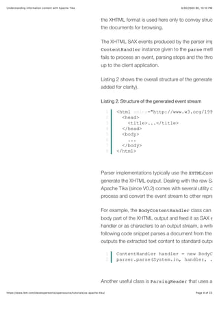 Understanding information content with apache tika | PDF