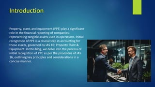 Understanding Initial Recognition of Property, Plant, and Equipment ...