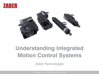 Understanding Integrated Motion Control Systems | PPT