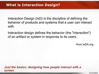 Understanding Interaction Design | PPT
