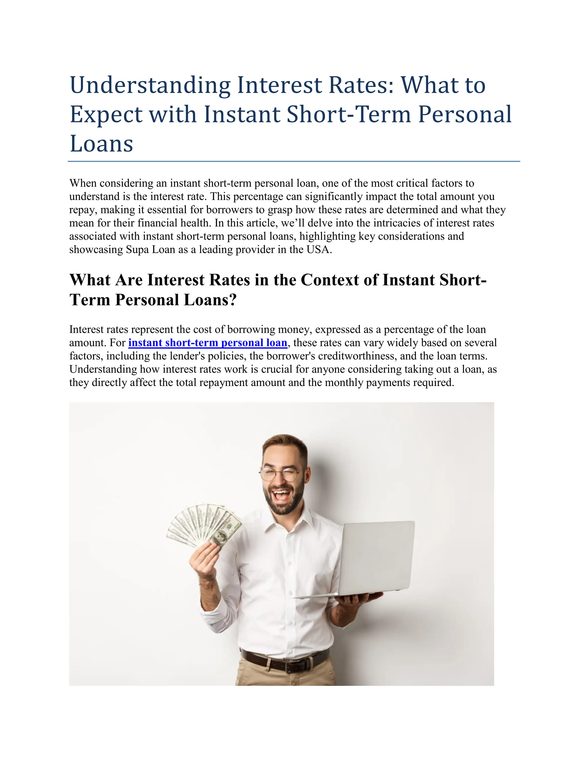 Understanding Interest Rates: What to Expect with Instant Short-Term ...