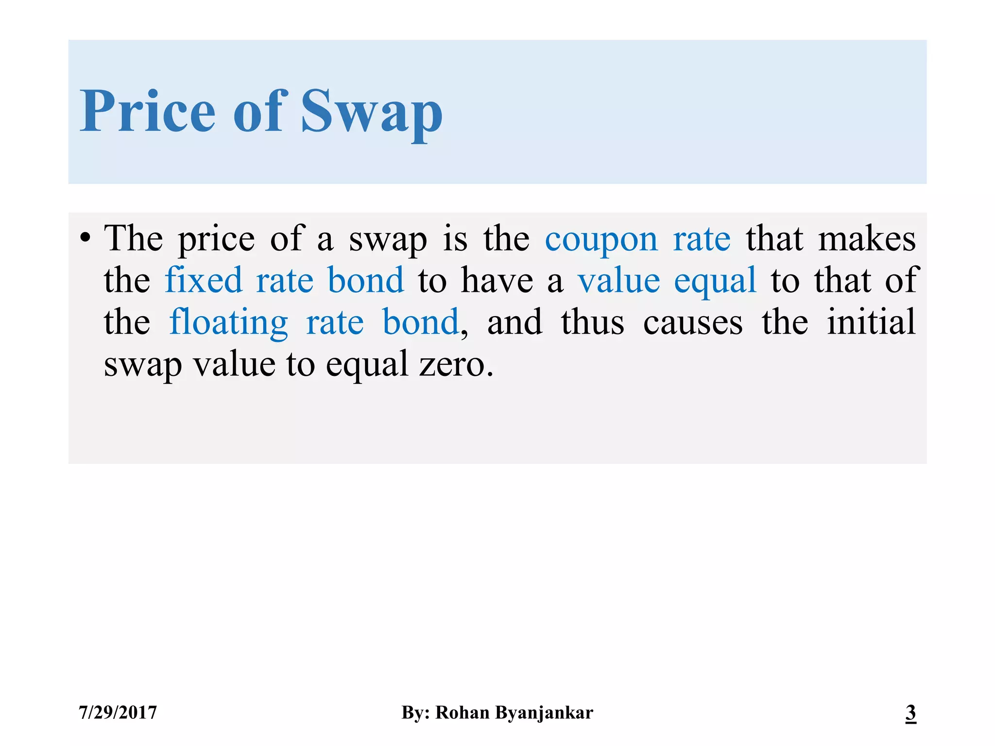 Understanding Interest Rate Swap: Price of Interest Rate Swap and Value ...