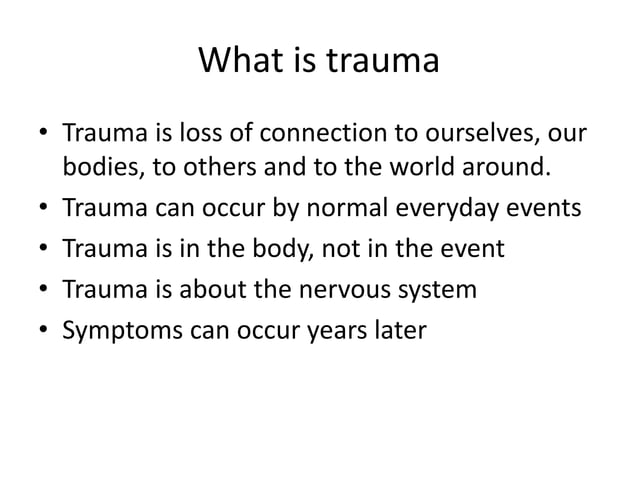Understanding Intergenerational and Trauma by Dr. Sanjyot Pethe | PPTX ...