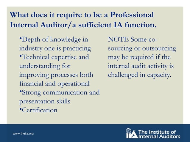 Understanding Internal Auditing Presentation | PPT