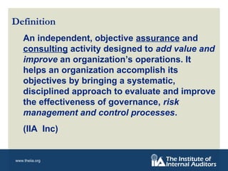 Understanding Internal Auditing Presentation | PPT