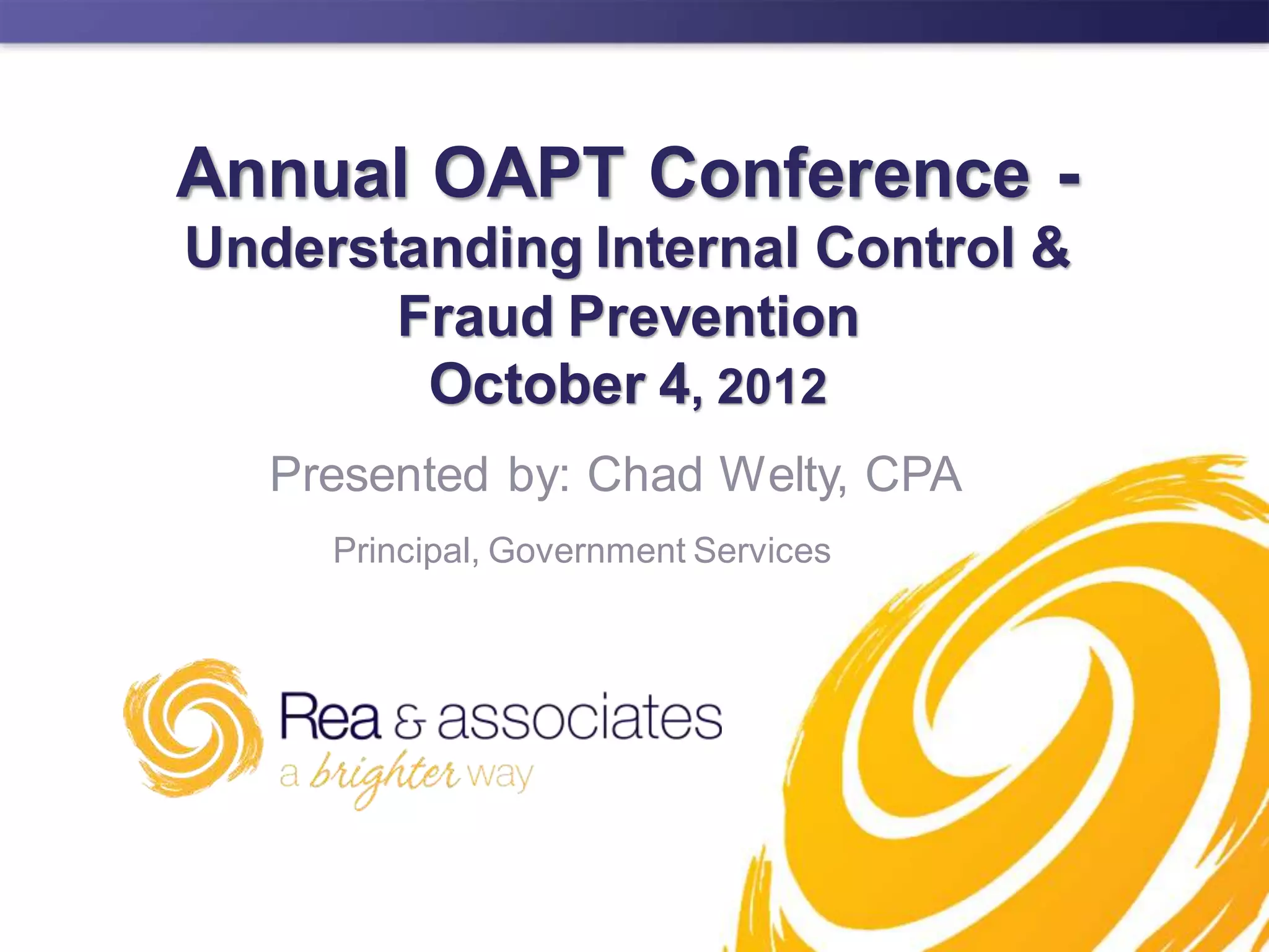 The Importance of Internal Controls in Fraud Prevention | PPT