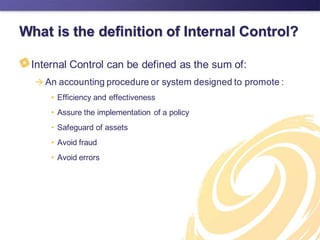 The Importance of Internal Controls in Fraud Prevention | PPTX