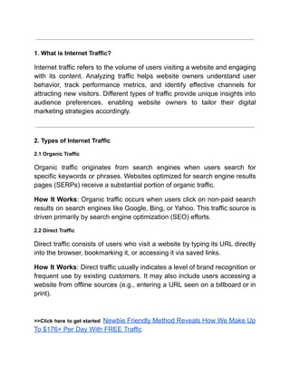 Understanding Internet Traffic: Types, Sources, and How They Impact ...
