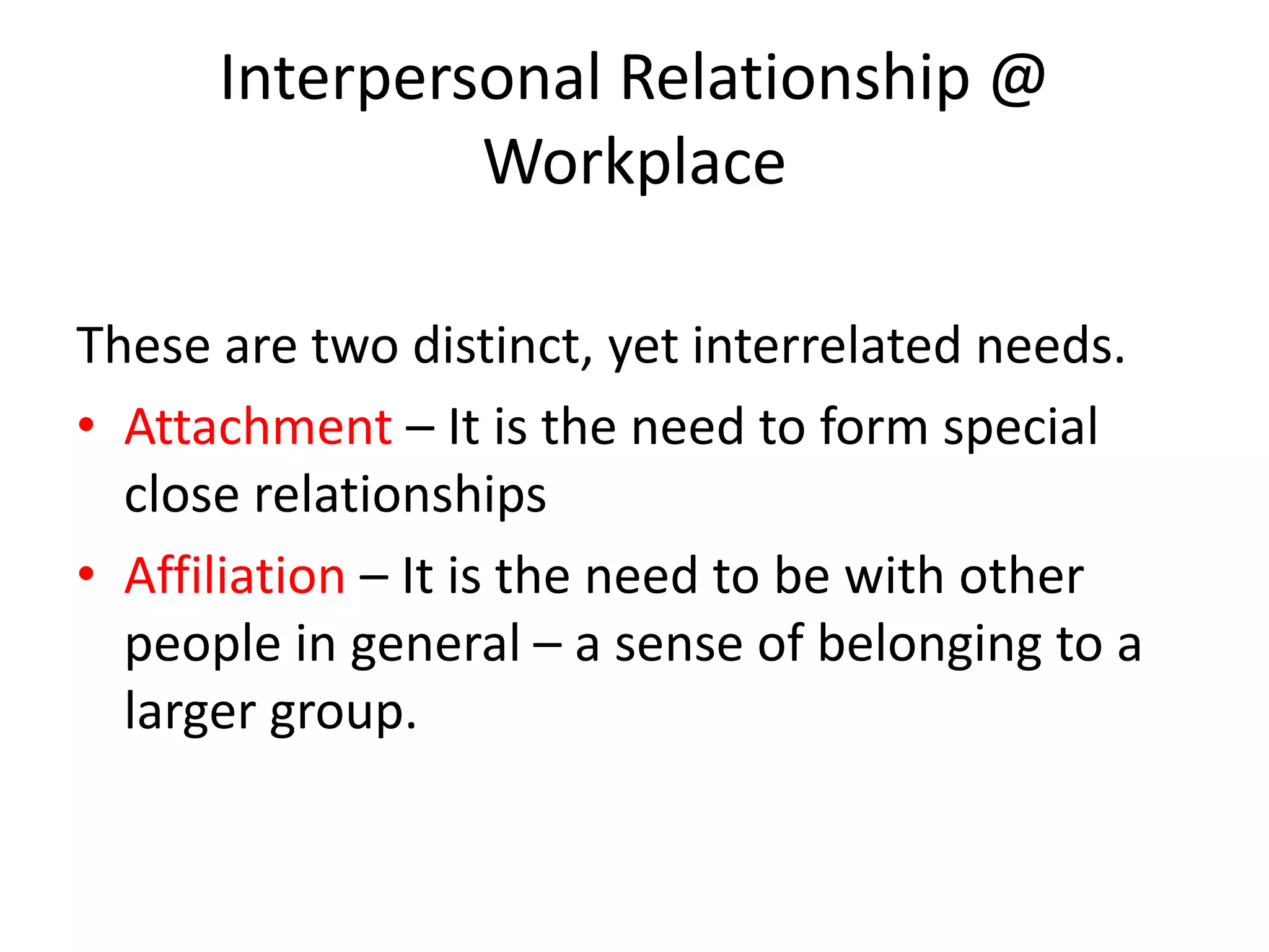 Understanding interpersonal behaviour | PPT
