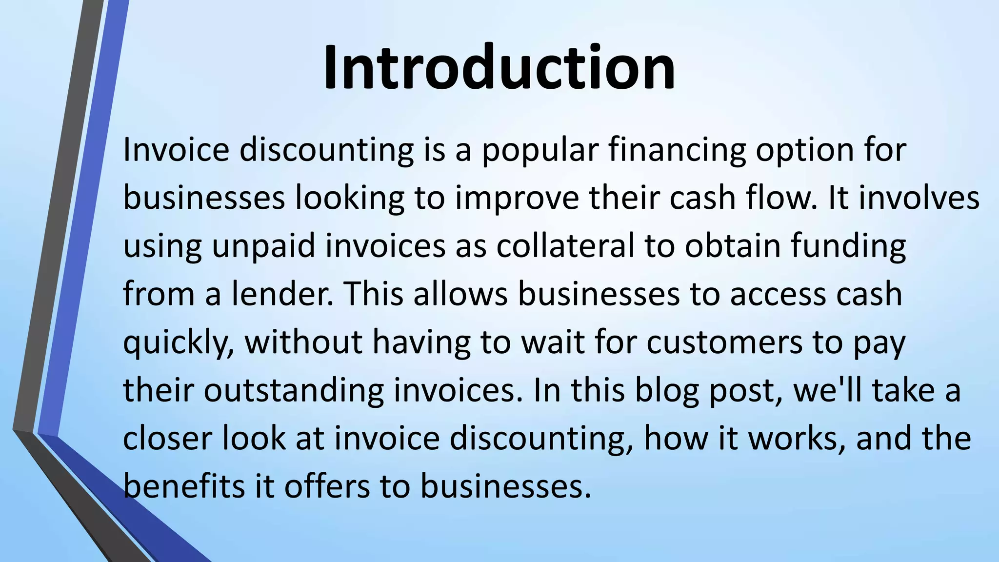 Understanding Invoice Discounting: A Complete Guide for Businesses | PPTX