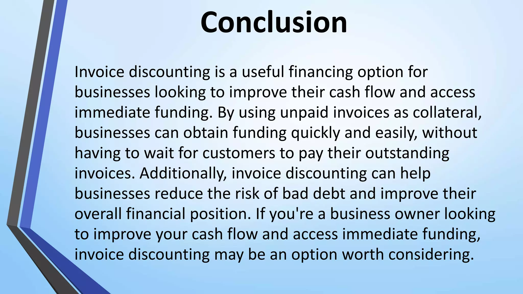 Understanding Invoice Discounting: A Complete Guide for Businesses | PPTX