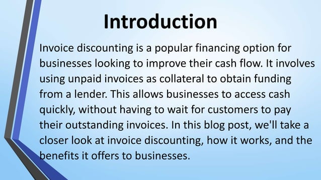 Understanding Invoice Discounting: A Complete Guide for Businesses | PPTX