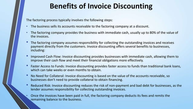 Understanding Invoice Discounting: A Complete Guide for Businesses | PPTX