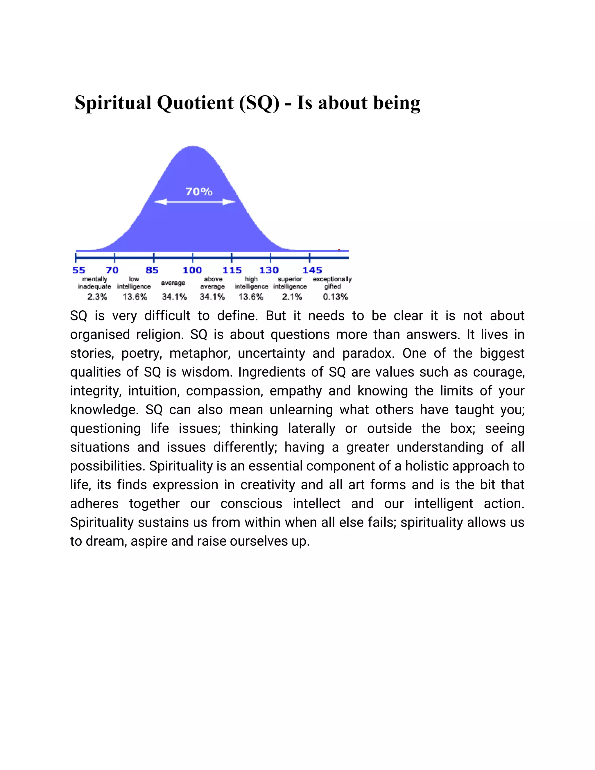 Understanding EQ,IQ and SQ | PDF