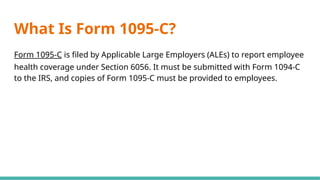 Understanding IRS Form 1095-C: What You Need to Know in 2025 | PPTX