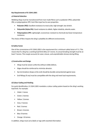 Understanding IS 15041-– India’s Standard for Flat Woven Webbing Slings ...