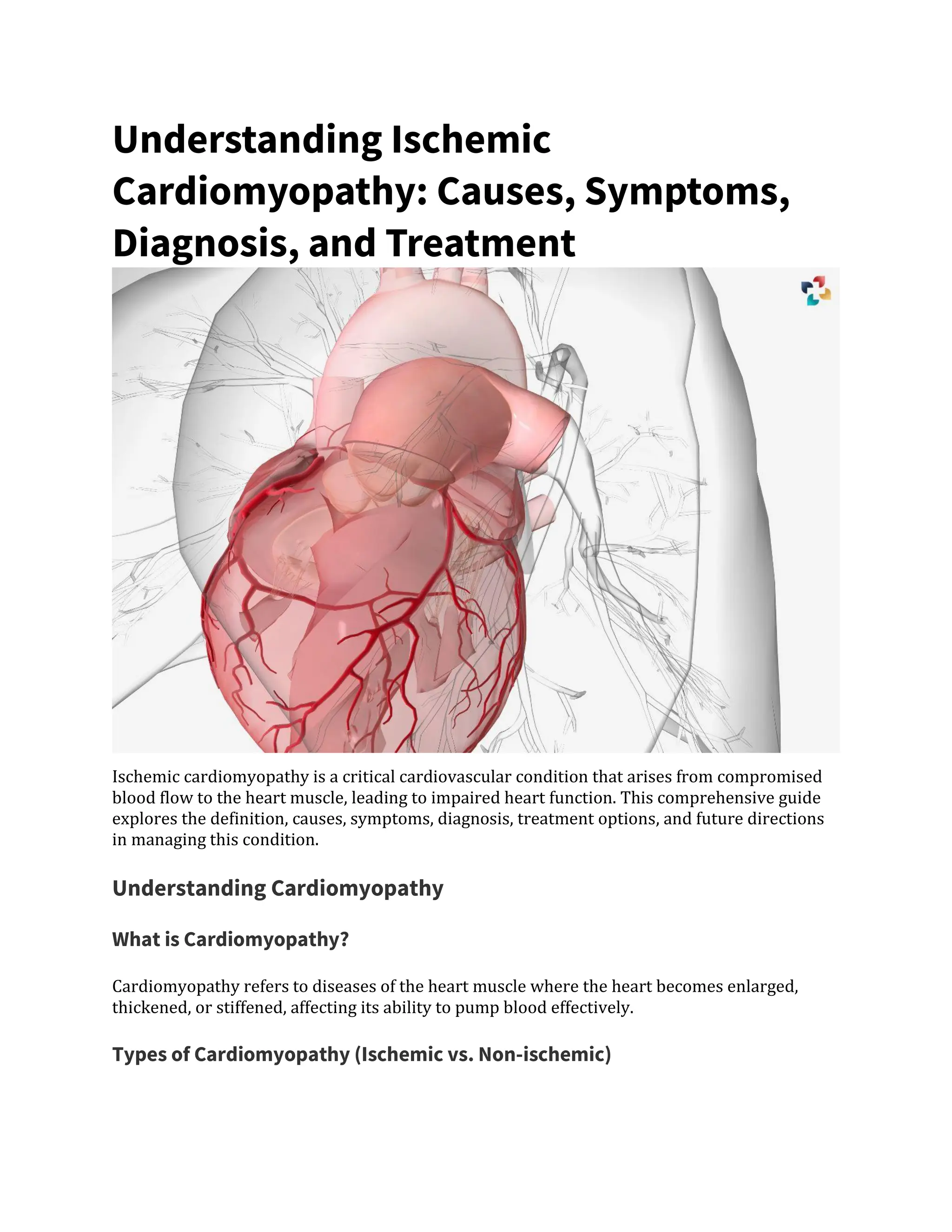 Ischemic Cardiomyopathy: Symptoms, Causes, Diagnosis, and Treatment ...