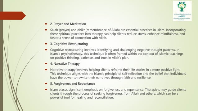 Understanding Islamic Psychotherapy and Counseling.pptx | Physical ...