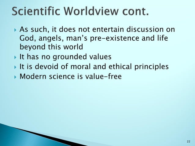 Understanding the Islamic Worldview | PPT