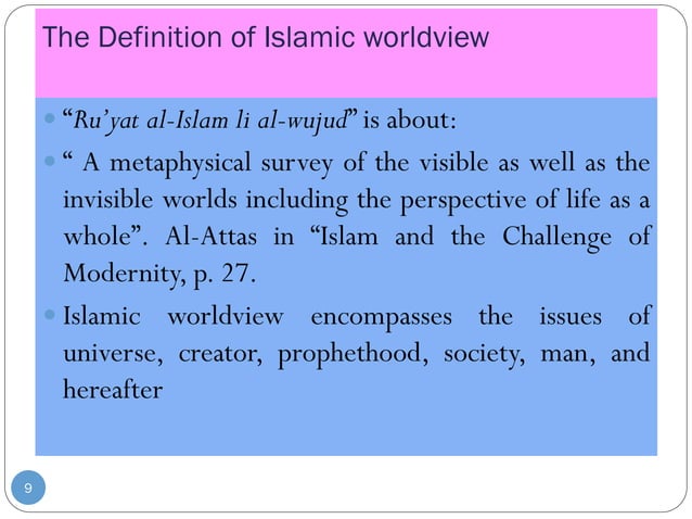 Understanding the Islamic Worldview | PDF | Islam | Religion & Spirituality