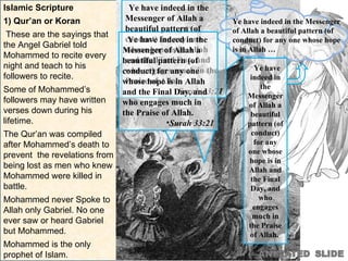 Understanding Islam Part 1 Islamic Scriptures | PPT