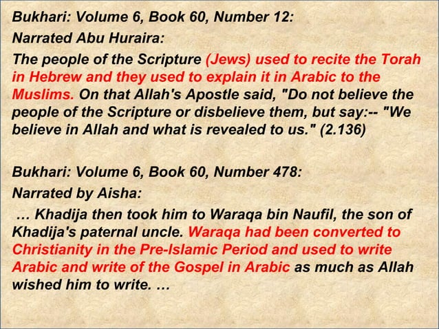 Understanding Islam Part 1 Islamic Scriptures | PPT