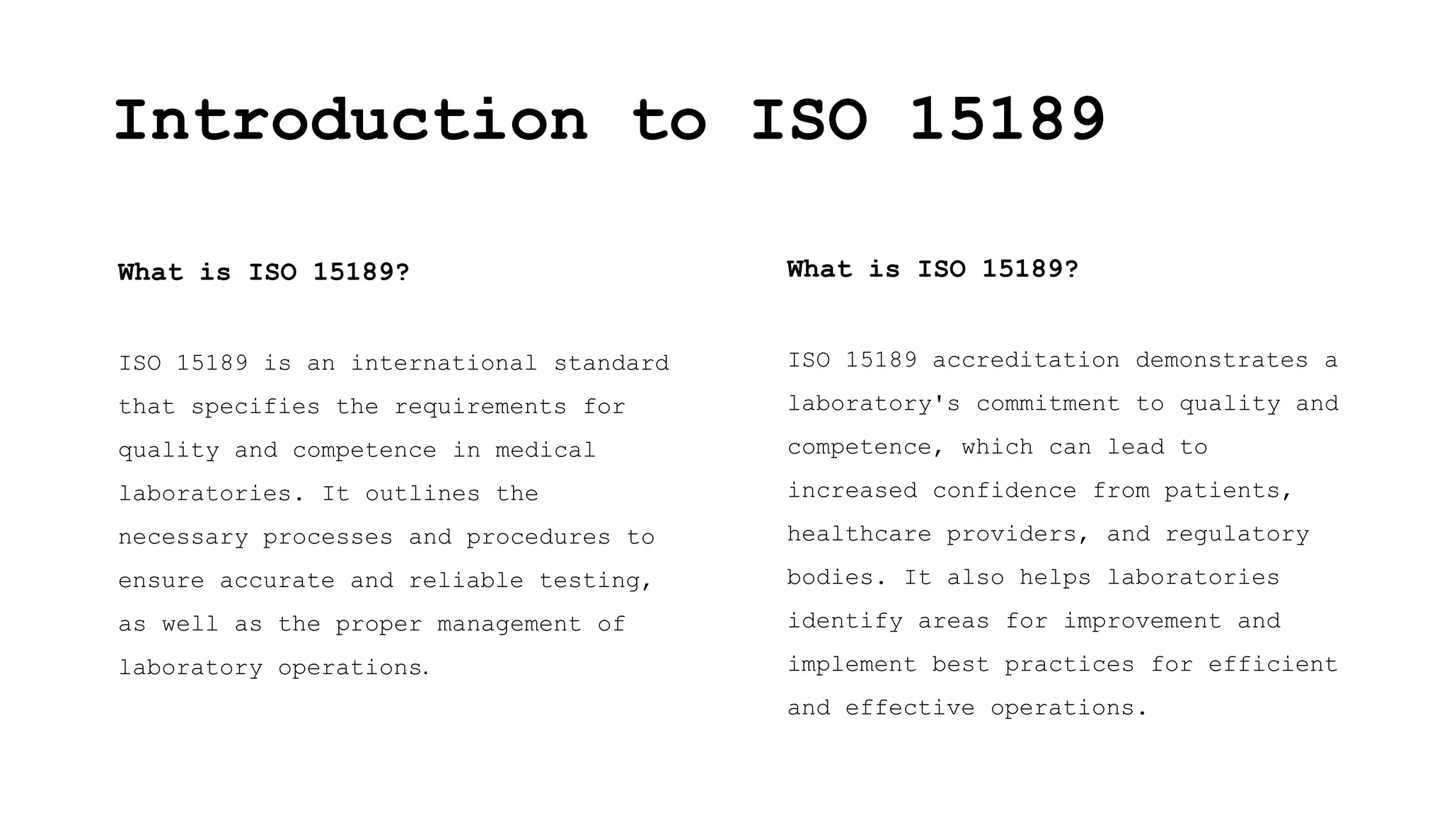 Understanding ISO 15189 Accreditation | PPTX