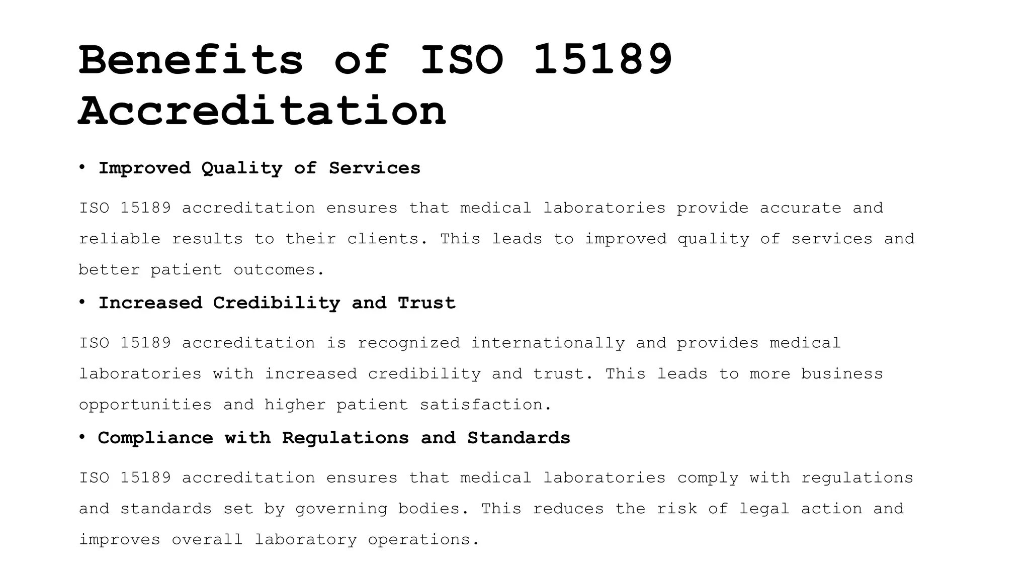 Understanding ISO 15189 Accreditation | PPTX