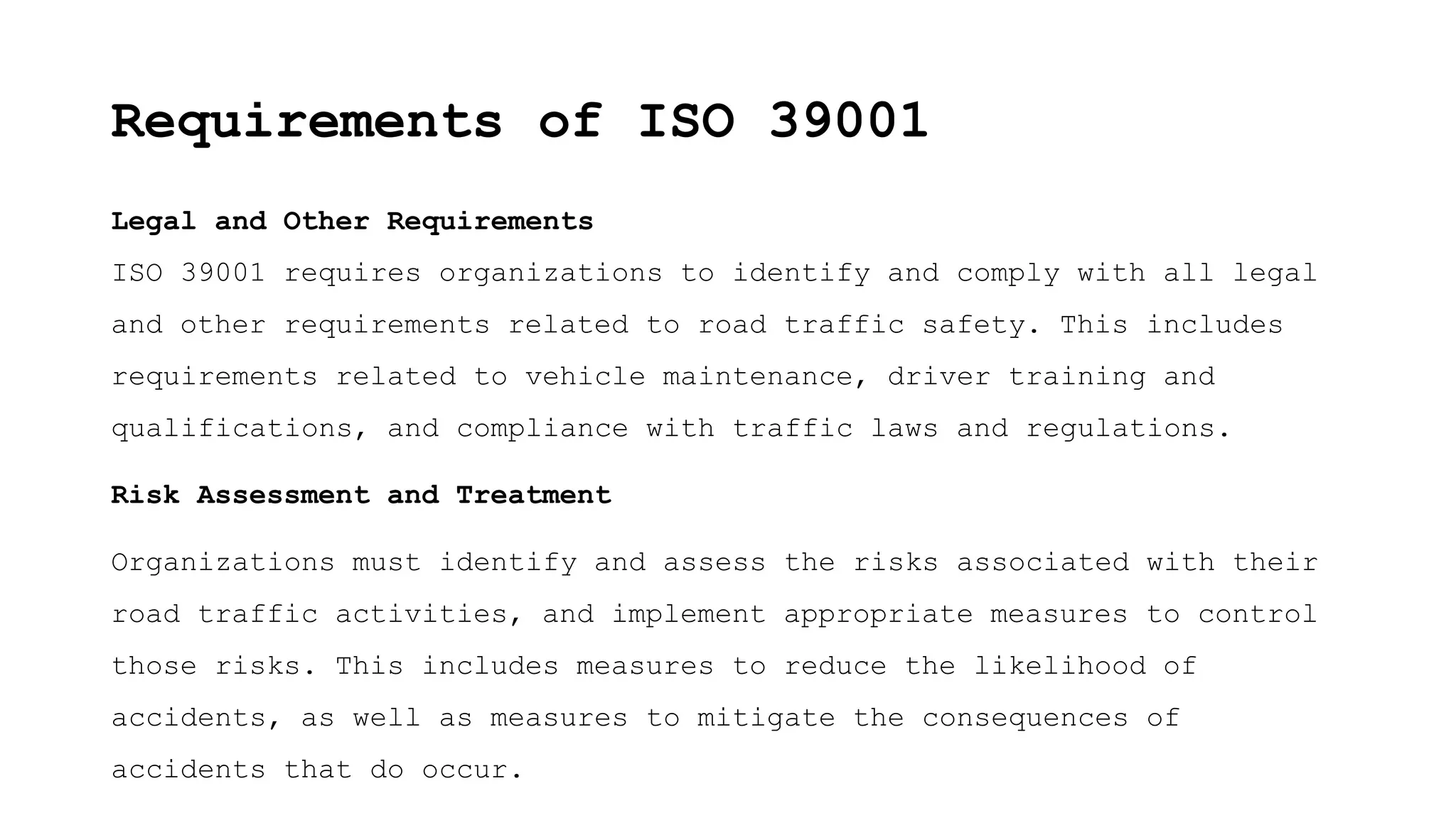 Understanding ISO 39001 Standard | PPTX