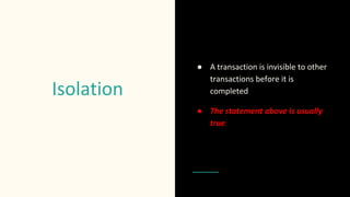 Understanding isolation levels | PPTX