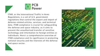 Understanding ITAR Compliance Safeguarding The Defense & Space Industry ...