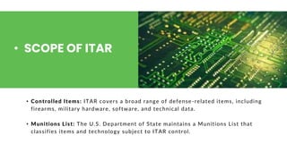 Understanding ITAR Compliance Safeguarding The Defense & Space Industry ...