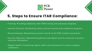 Understanding ITAR Compliance Safeguarding The Defense & Space Industry.pptx