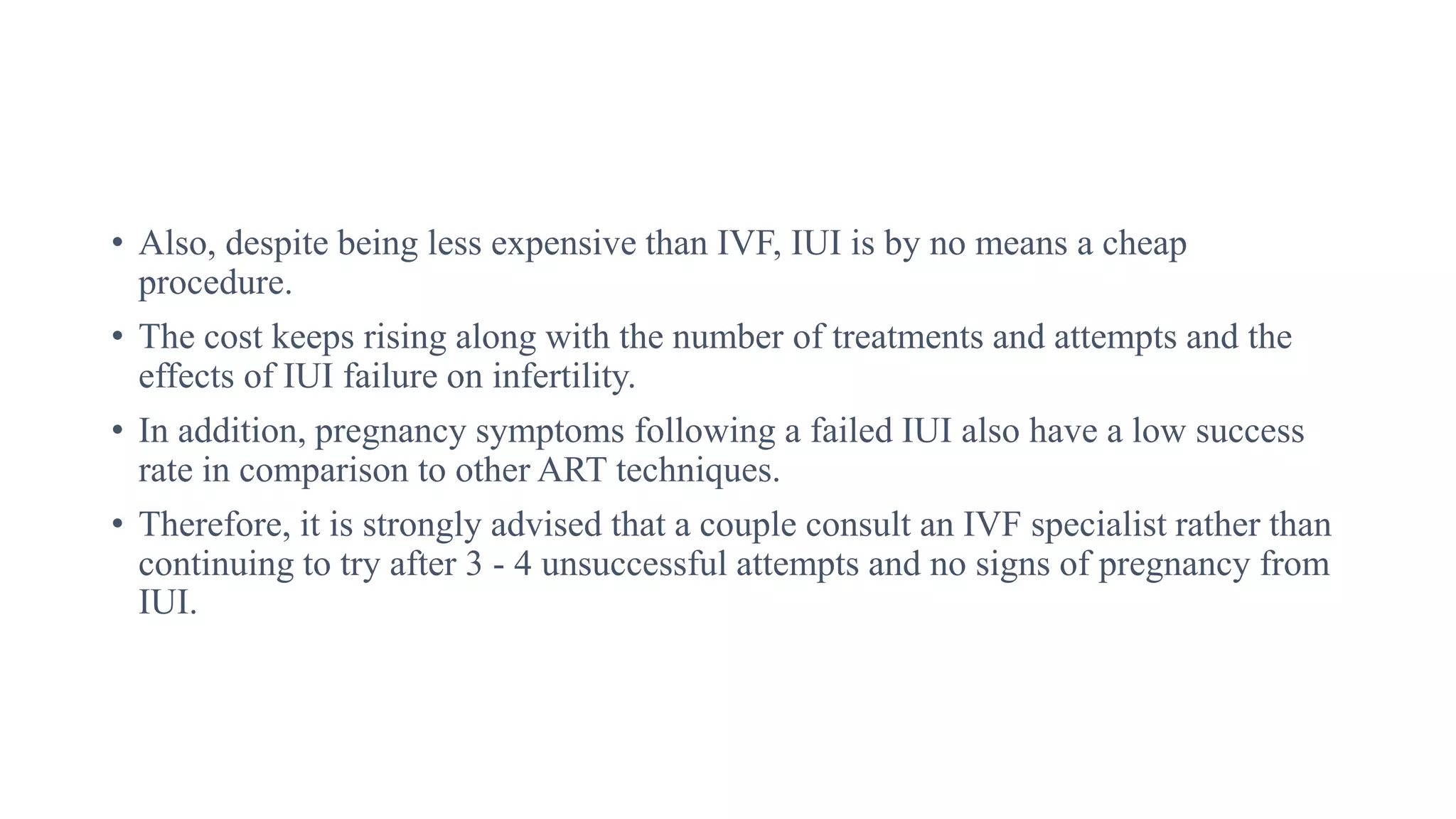 Understanding IUI Failure: Its Causes, Symptoms, and Treatments | PPT