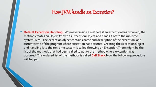 Java Exceptions and Exception Handling | PPTX | Programming Languages | Computing