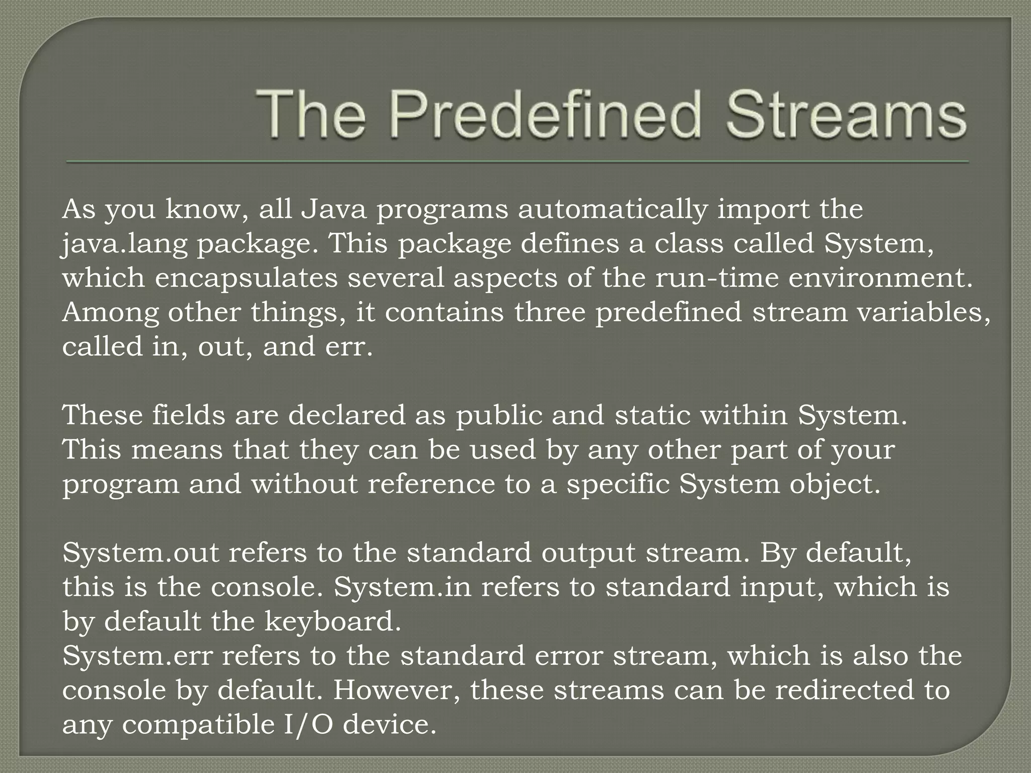 Understanding Java Streams Ppt