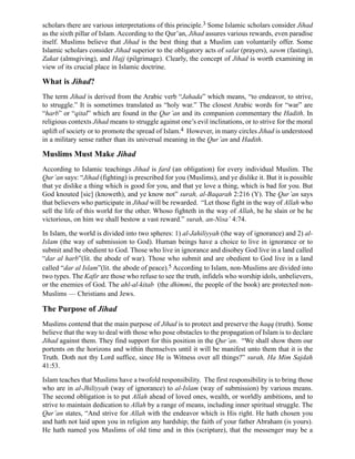 Understanding Jihad | PDF