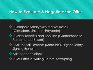 Understanding Job Offer Letter negotiate | PPTX