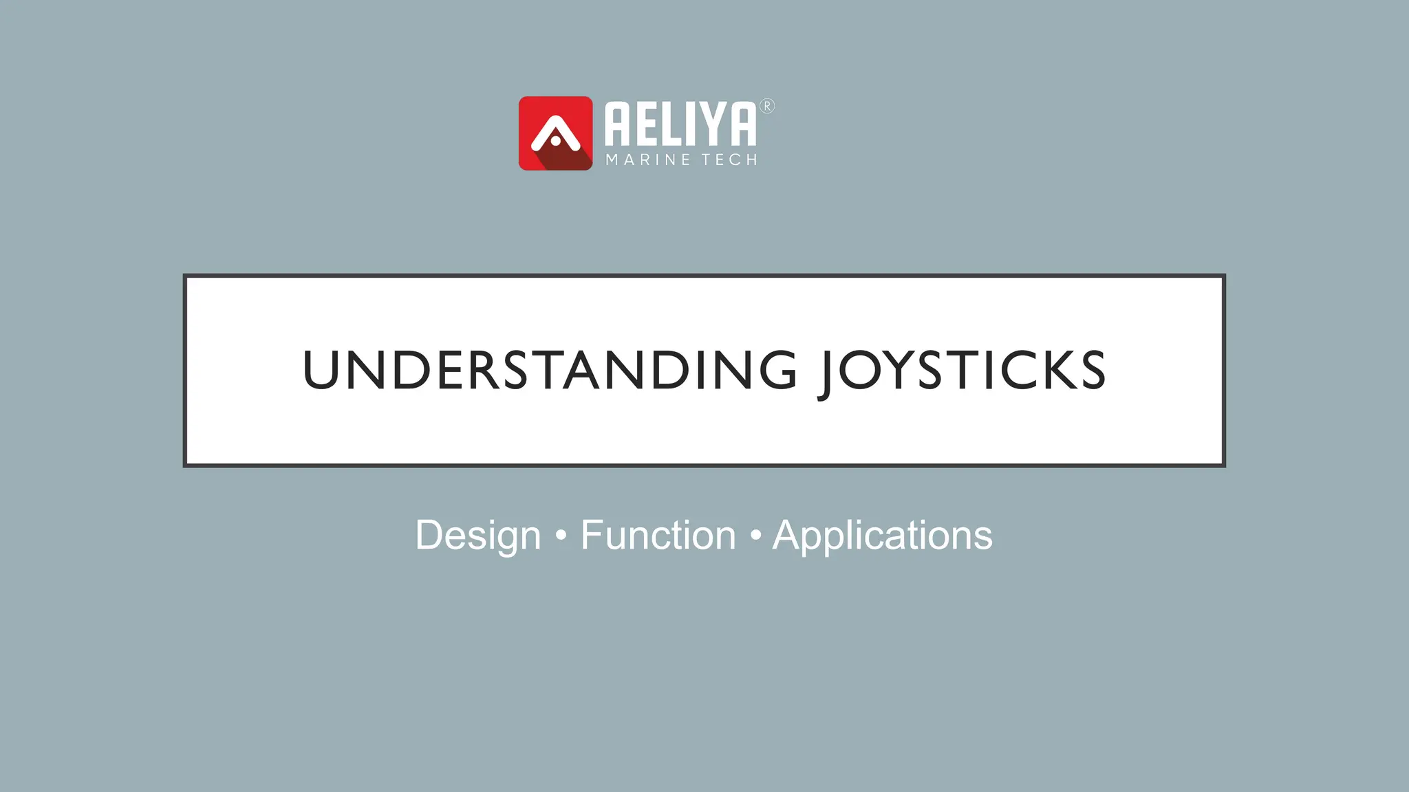 Understanding Joysticks Subtitle: Design • Function • Applications | PPTX