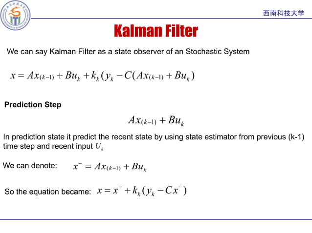 Understanding kalman filter for soc estimation. | PPTX