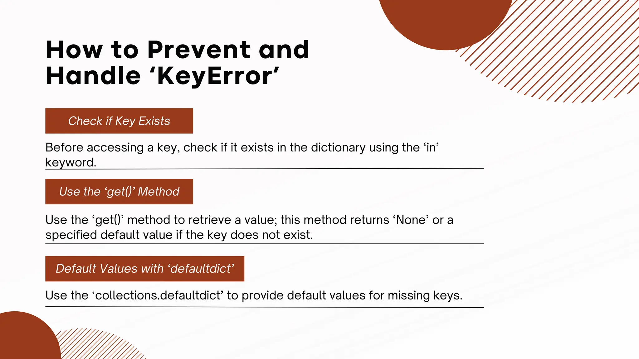 Understanding ‘KeyError’ in Python: Causes and Prevention | PPT Understanding ‘KeyError’ in Python: Causes and Prevention | PPT